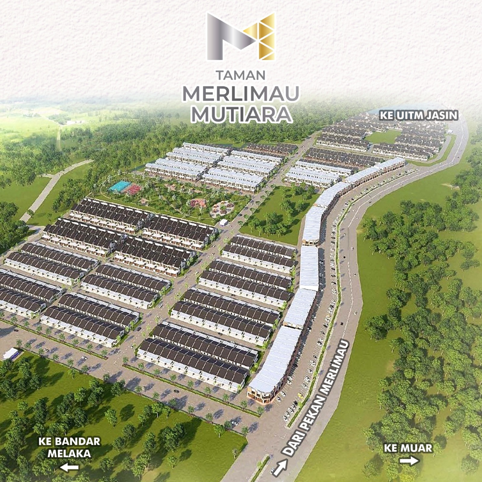 Single Storey Terrace, Taman Merlimau Mutiara Phase 3 @ Merlimau ...