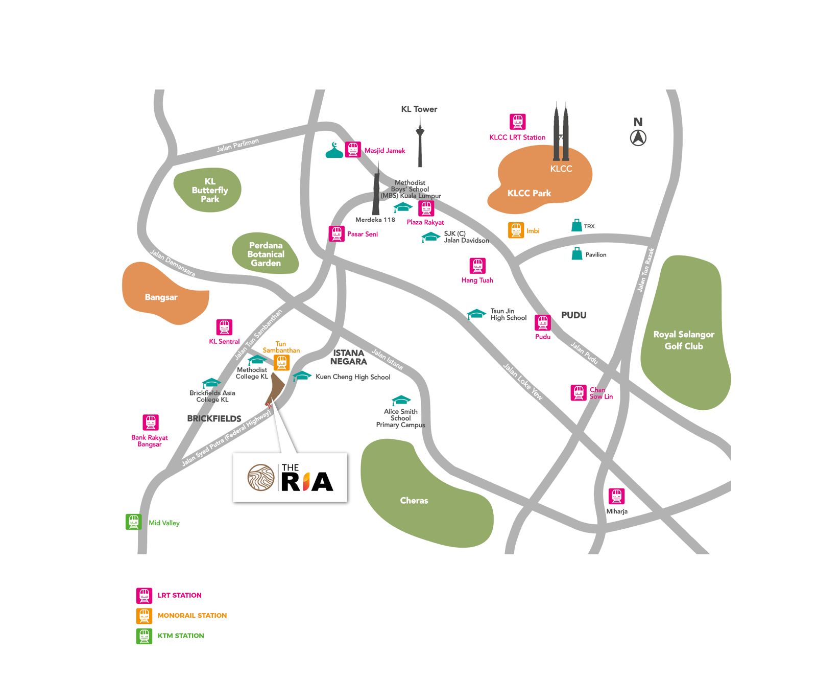The Ria @ Riveria City, Brickfields. 300m to KL Sentral | New Serviced ...