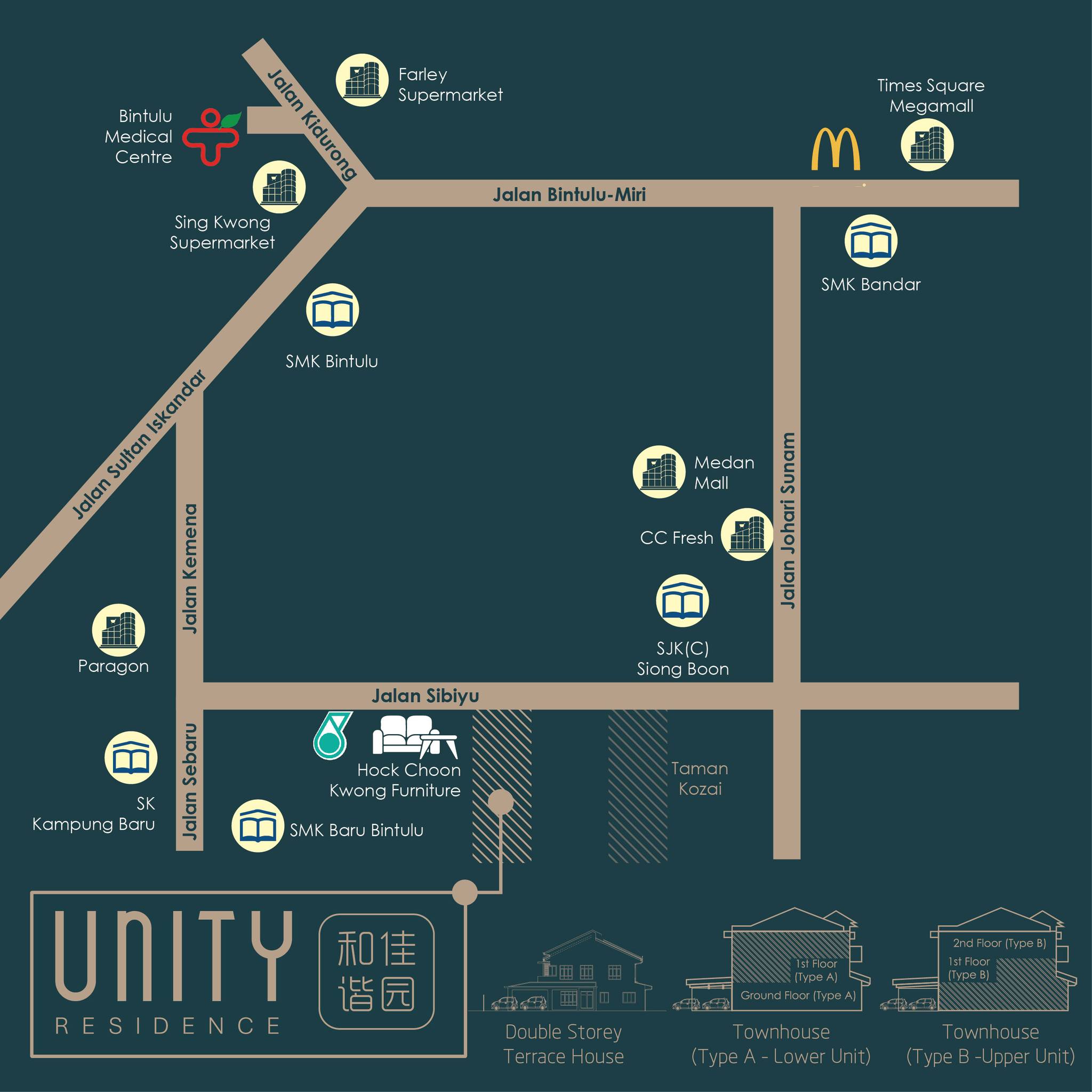 Unity Residence, Double Storey Terrace @ Bintulu, Sarawak | New Terrace ...